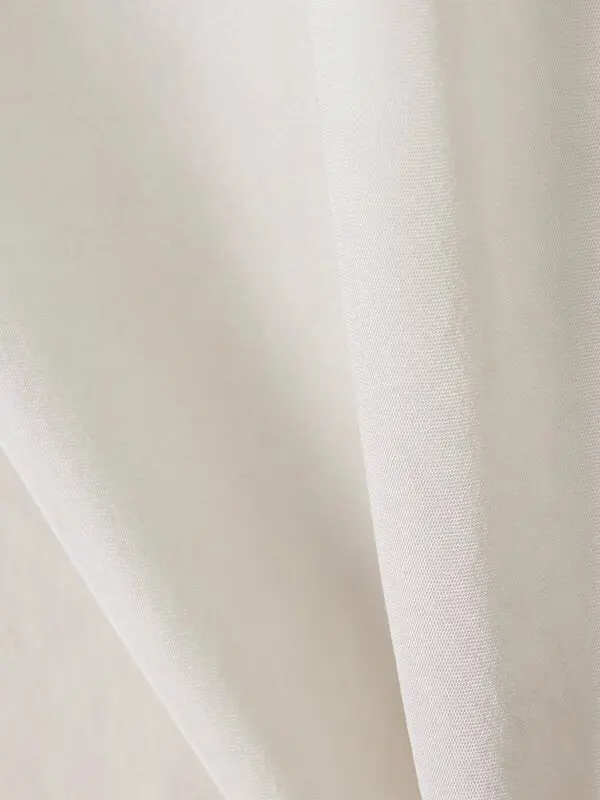 CORTANA Dali Asymmetric Silk-voile Top