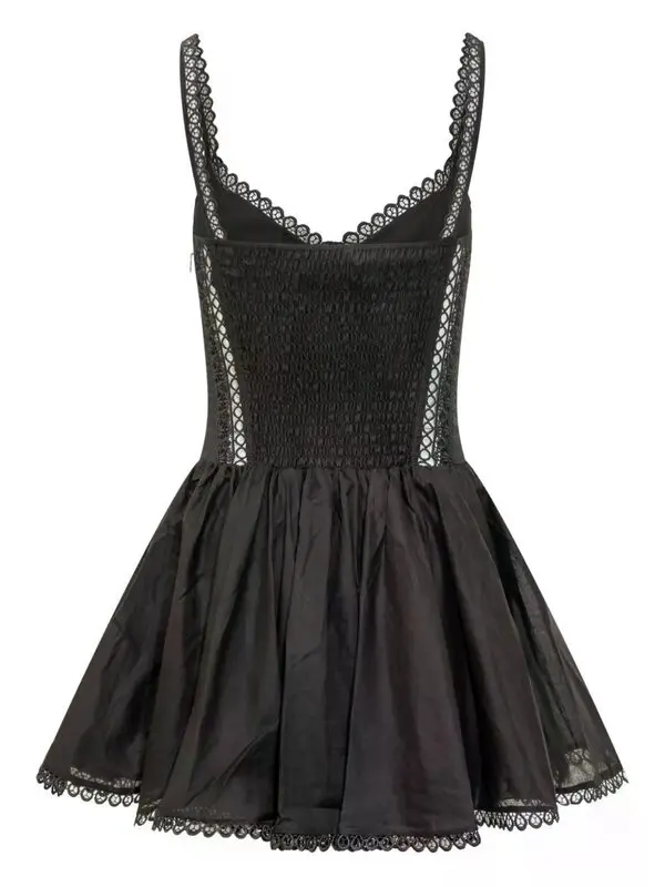 black lace dress necklace Black Boned Lace Dress | Gothic Bustier Gown