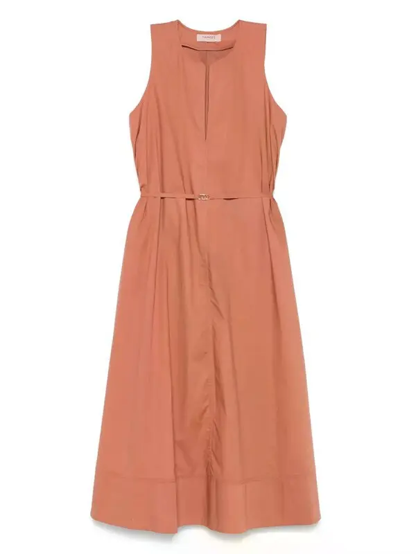 TWINSET Logo-plaque Midi Dress