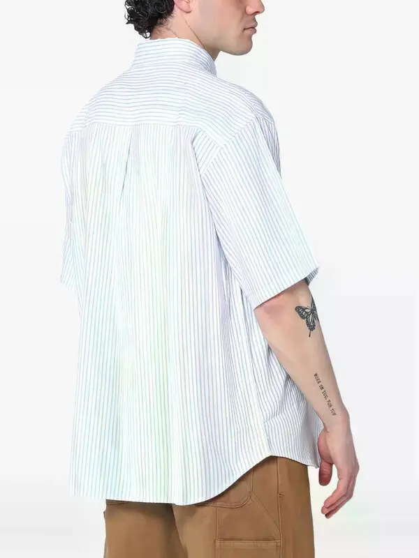 Carhartt Work In Progress Striped Cotton Shirt - Blue
