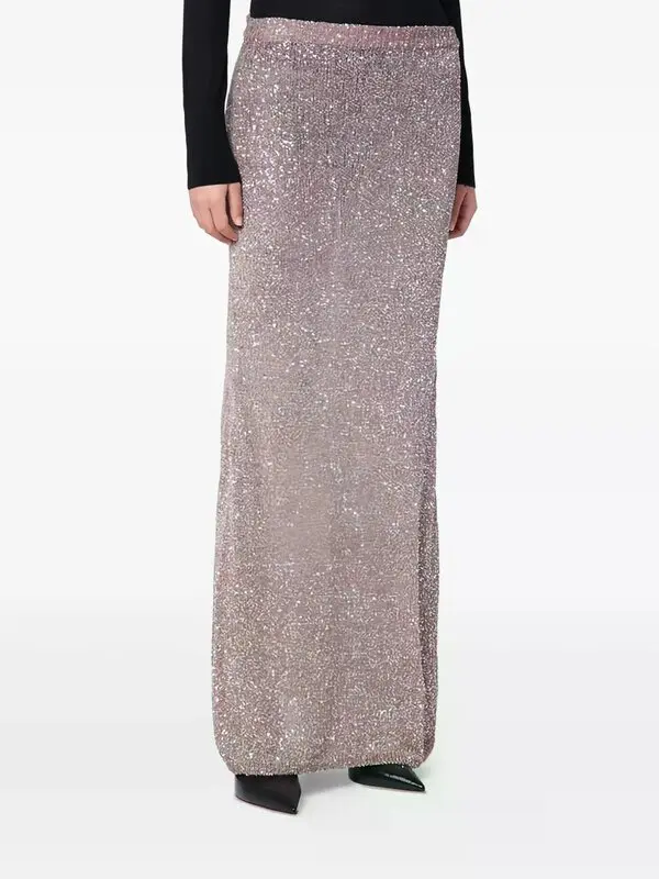Balenciaga Glitter-detailing Long Skirt