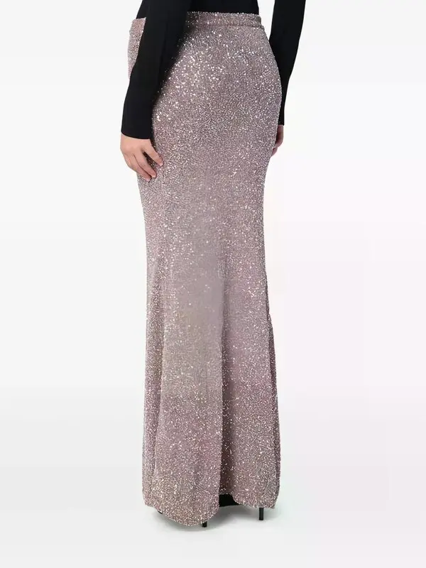 Balenciaga Glitter-detailing Long Skirt