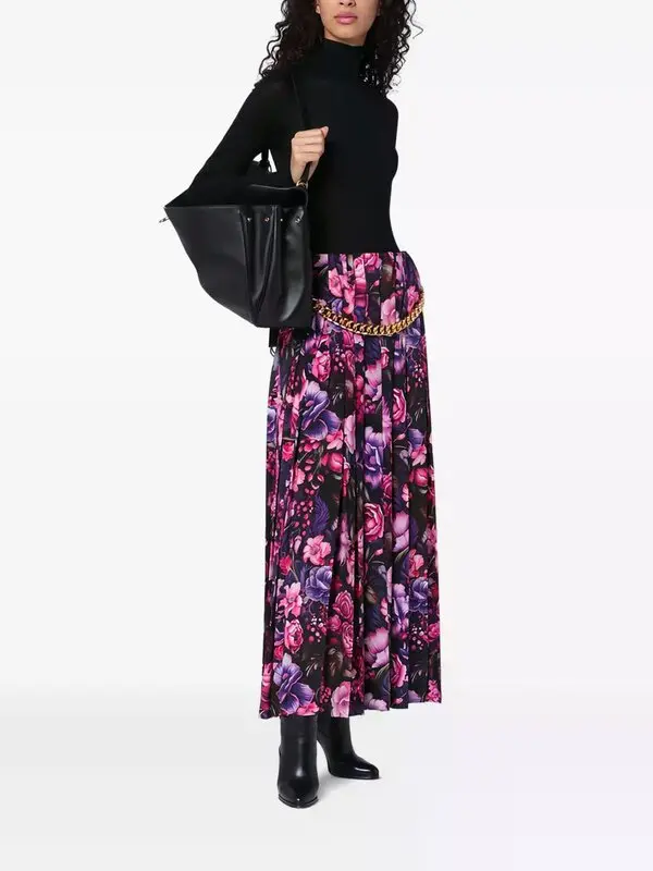 Balenciaga Floral Silk Skirt