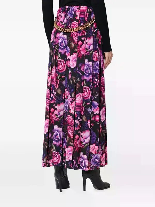 Balenciaga Floral Silk Skirt