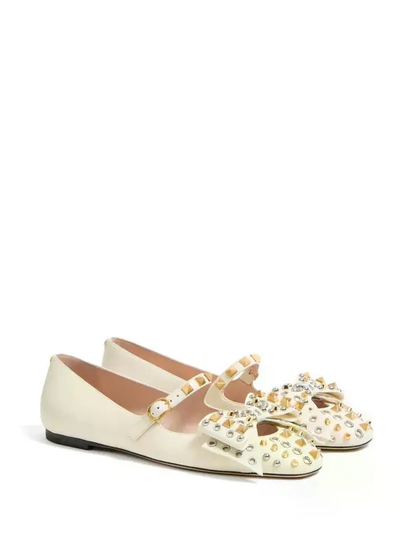 Valentino Garavani Mary Jane Ballerinas - Neutrals