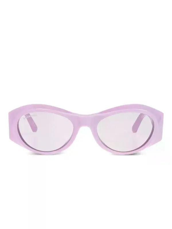 Balenciaga Oval-frame Sunglasses - Purple
