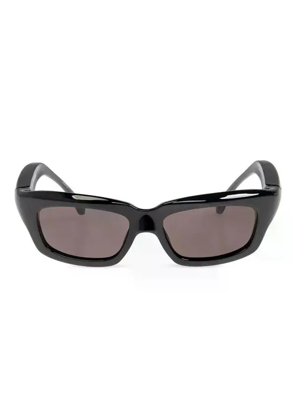 Balenciaga Rectangle-frame Sunglasses - Black