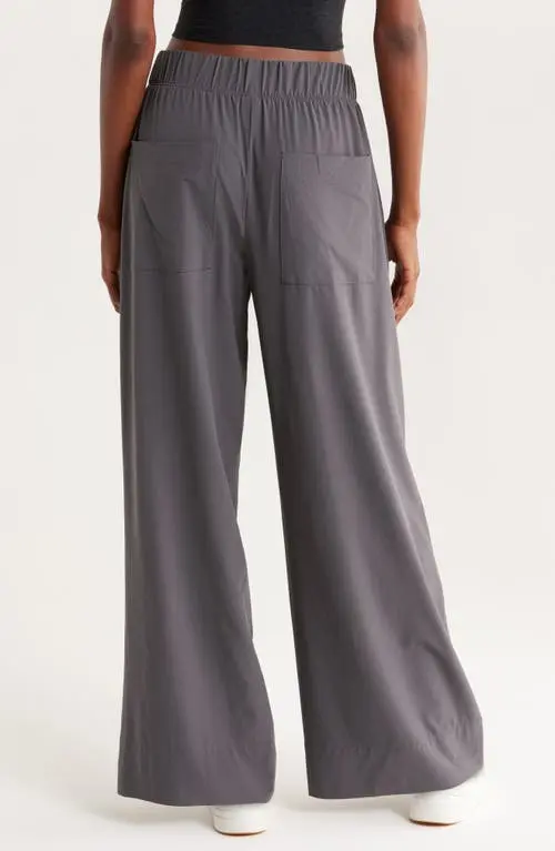 Beyond Yoga Wide-leg Utility Trousers - Graphite