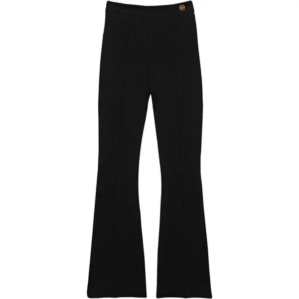 CALLAS MILANO High-rise Crepe Stretch Cropped Flare Trousers - Black