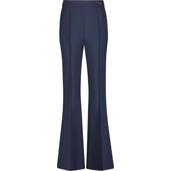 CALLAS MILANO High-rise Crepe Stretch Cropped Flare Trousers - Blue