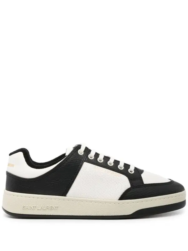Saint Laurent Low-top Sneakers - Coffee White+black