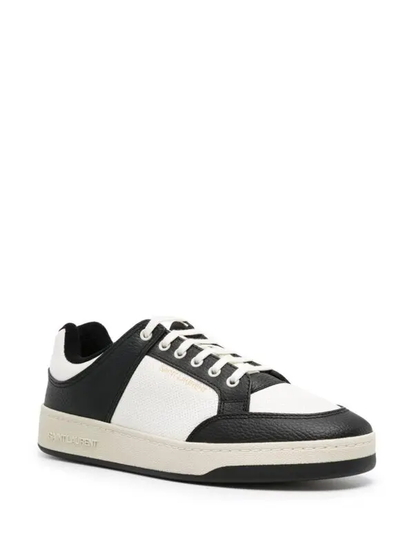 Saint Laurent Low-top Sneakers - Coffee White+black