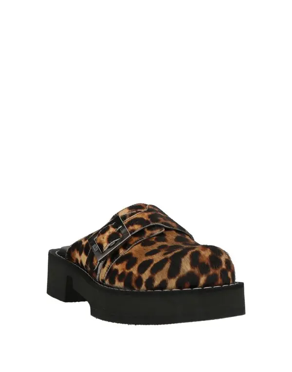 GCDS X CLARKS Leopard Print Mules