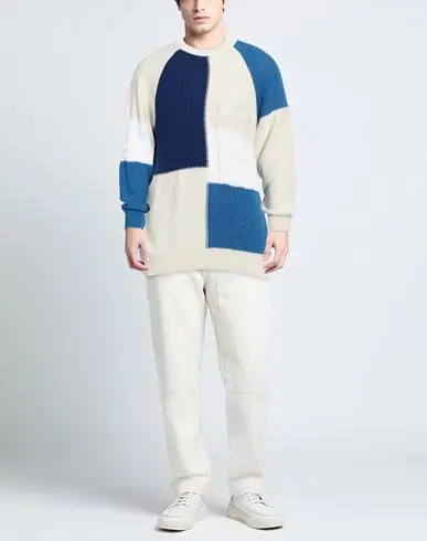 GARMENT WORKSHOP Intarsia-knit Crewneck Sweater