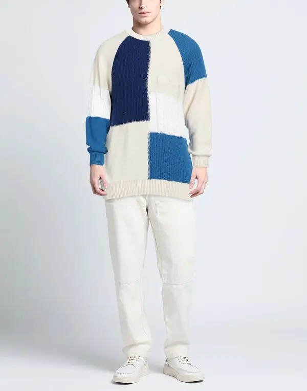 GARMENT WORKSHOP Intarsia-knit Crewneck Sweater
