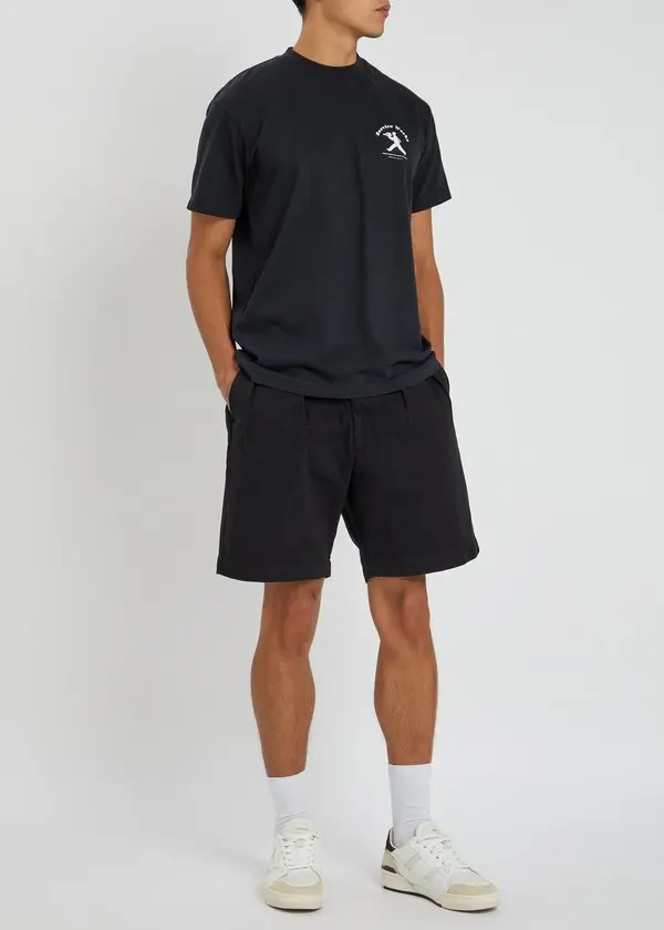 SERVICE WORKS LONDON Cotton Pleated Shorts - Black