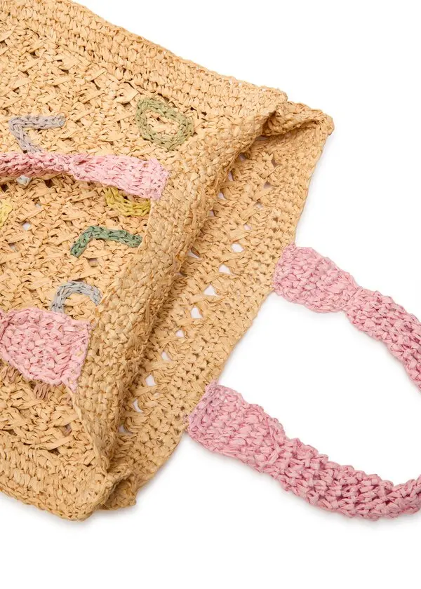 DE SIENA Dolce Vita Raffia Tote