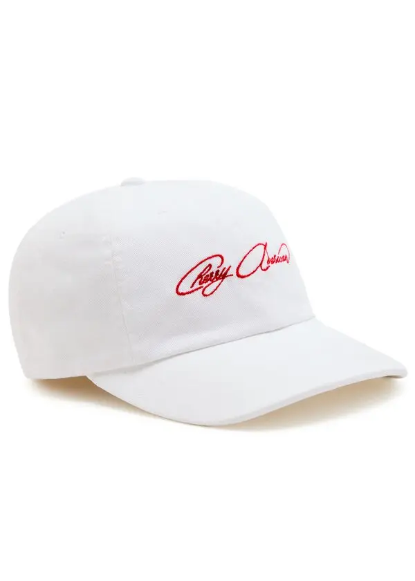 CHERRY LOS ANGELES American Dad Embroidered Cotton Cap - White
