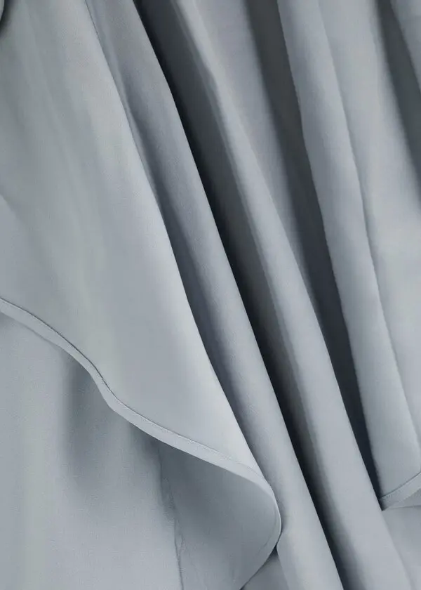 Palmer//harding Waterfall Asymmetric Satin-crepe Shirt