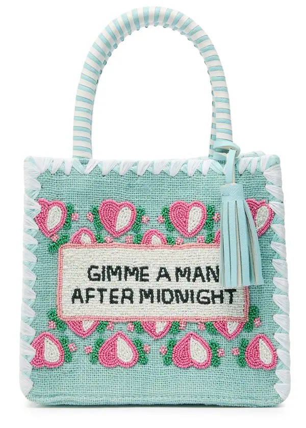 DE SIENA Woven Top Handle Bag