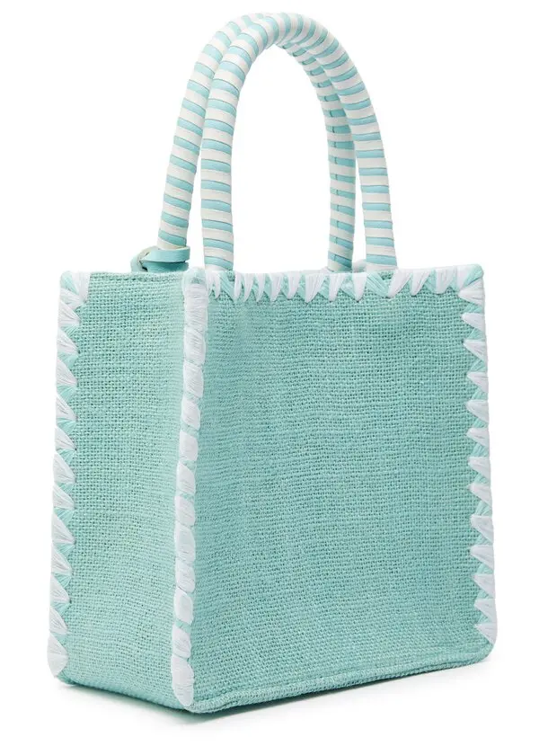 DE SIENA Woven Top Handle Bag