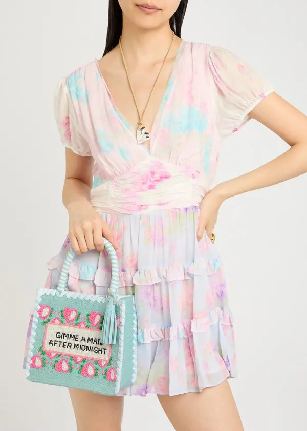 DE SIENA Woven Top Handle Bag