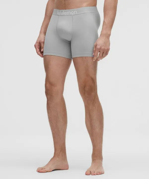 Lululemon Soft Stretch Active Boxer Brief 5 - Silver Drop
