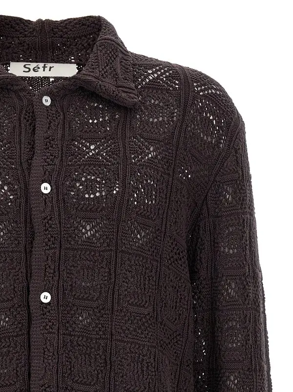 SéFr Myles Overshirt In Brown - 33% Off | Editorialist