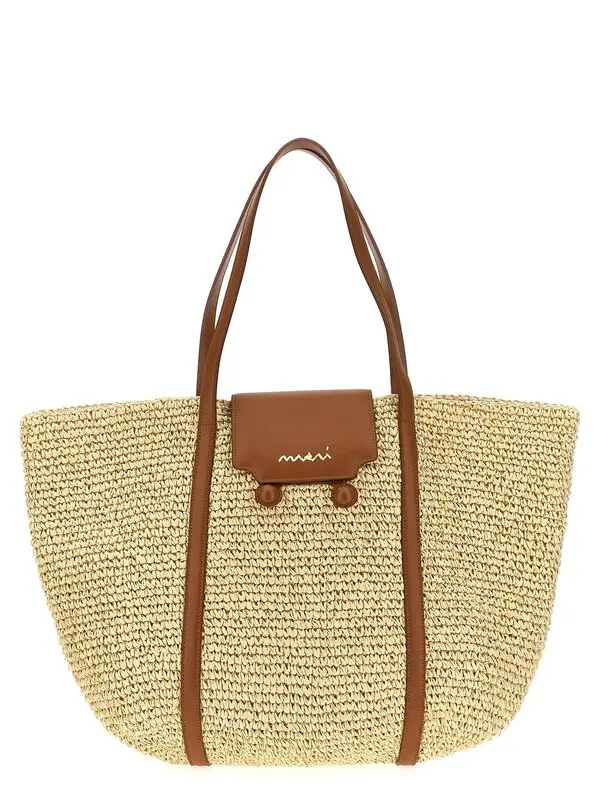 Marni Medium 'trunkaroo' Shopper - Beige