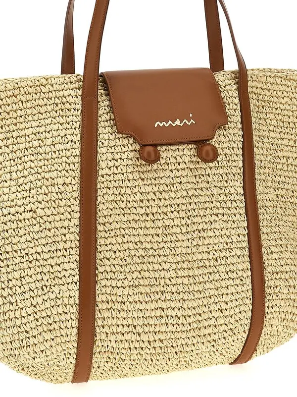 Marni Medium 'trunkaroo' Shopper - Beige