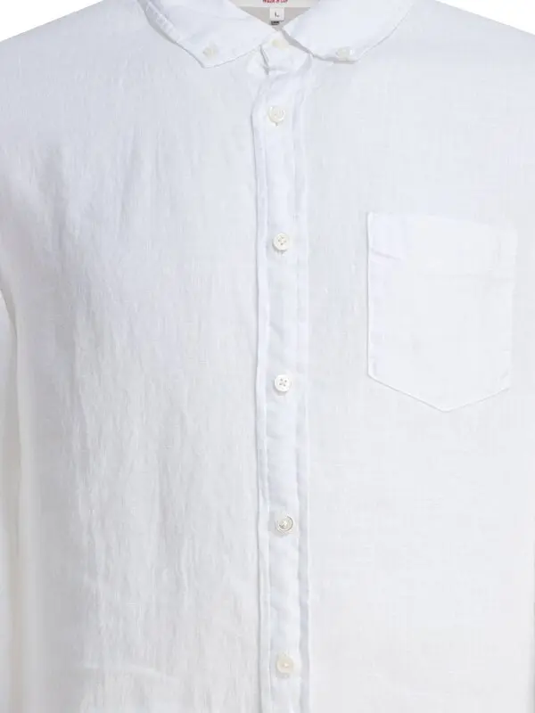 ALEX MILL Linen Mill Shirt - White
