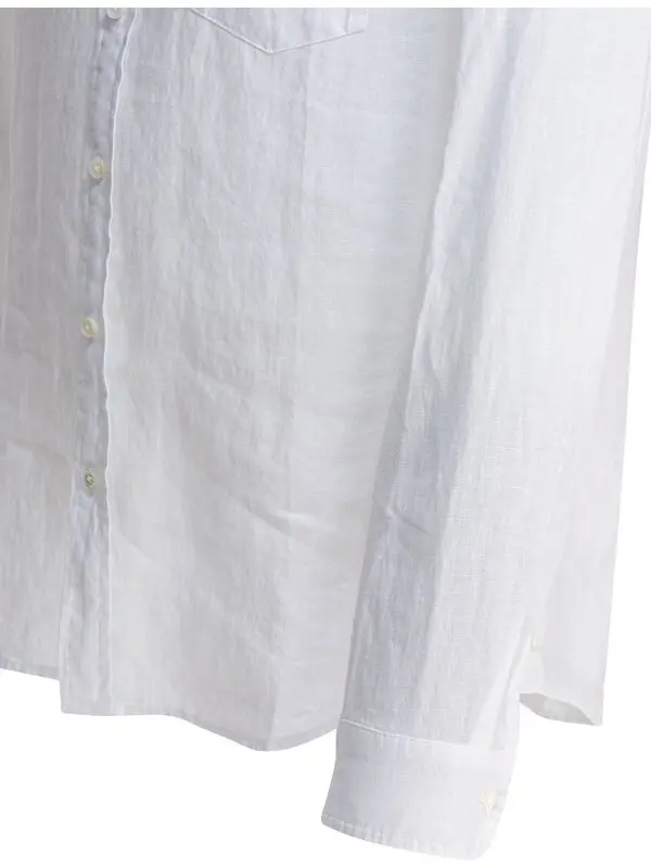 ALEX MILL Linen Mill Shirt - White