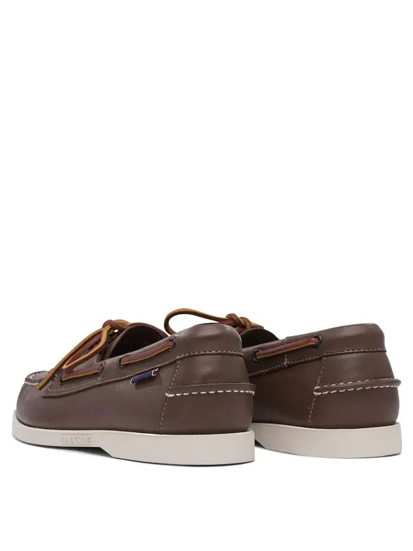 SEBAGO Dockside Portland Lace-up Leather Loafers - Brown