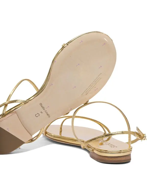 Studio Amelia Helix Low Sandals - Gold