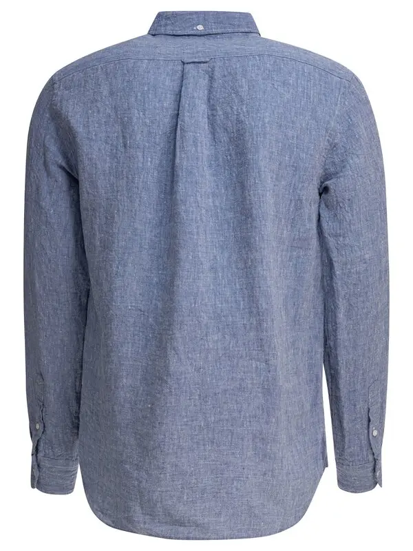 BEAMS Lily Yarn Crew-neck Sweater - Light Blue