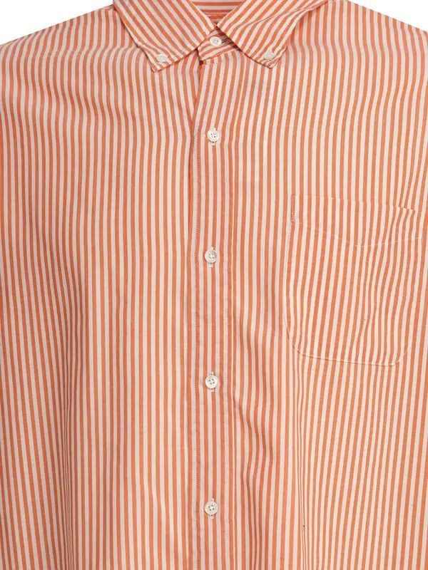 BEAMS Wool Stripe Shirt