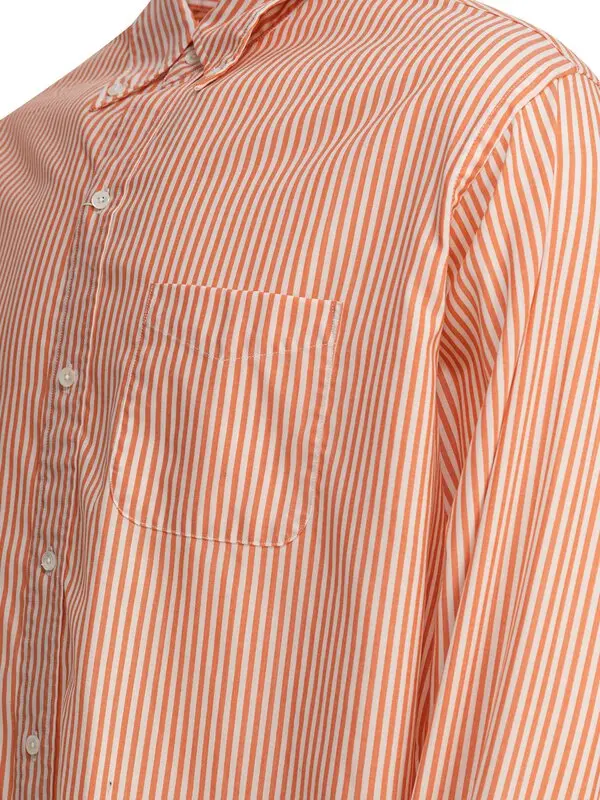 BEAMS Wool Stripe Shirt