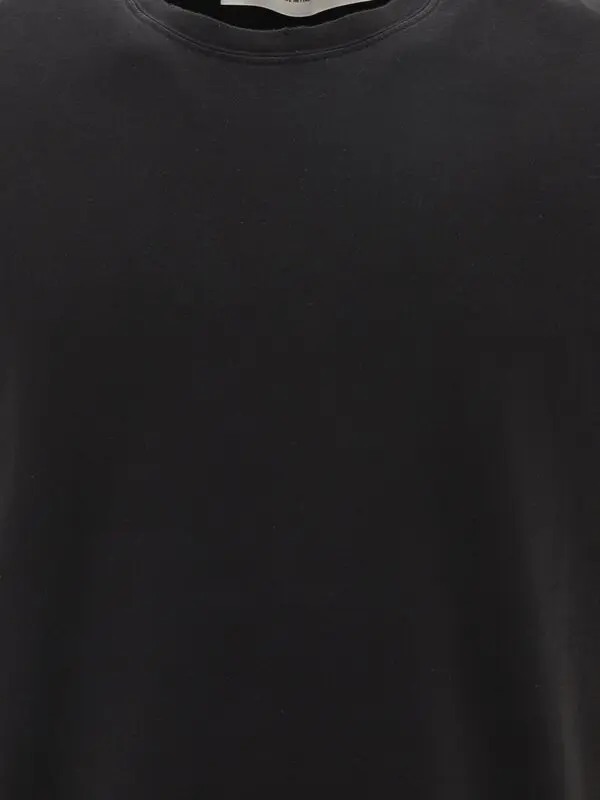 GOLDEN GOOSE Cotton Crewneck T-shirt With Distressed Treatment
