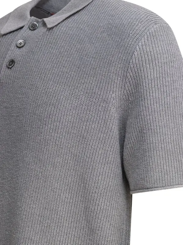 ALEX MILL Eastwood Polo Shirt - Grey