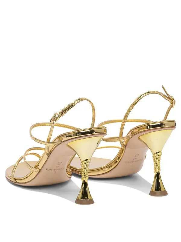 Studio Amelia Helix 90mm Heeled Sandals - Gold