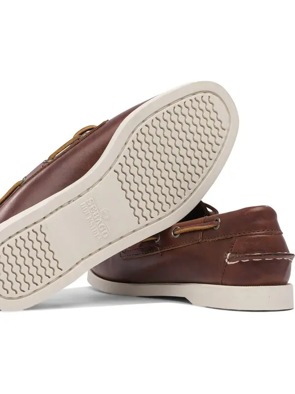 SEBAGO Lace-up Leather Loafers - Brown