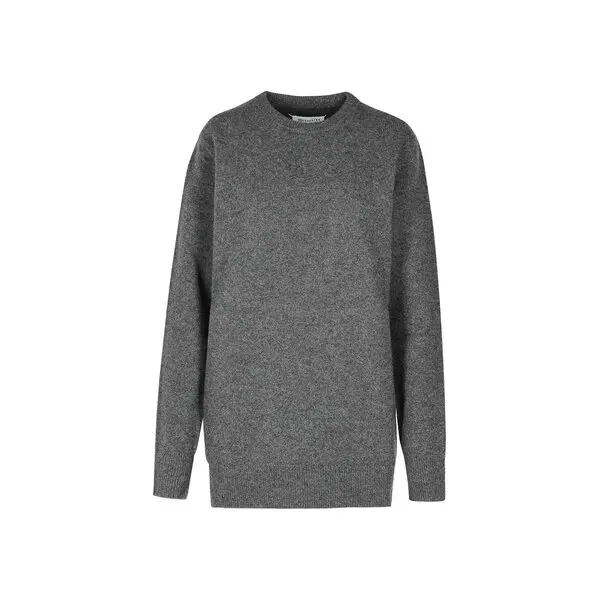 MAISON MARGIELA Long Sleeve Wool Sweater - Gray