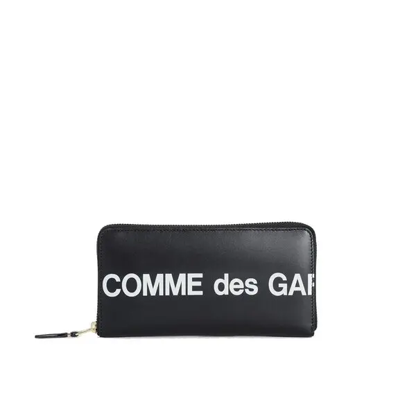 Comme Des Garçons Logo Wallet - Black