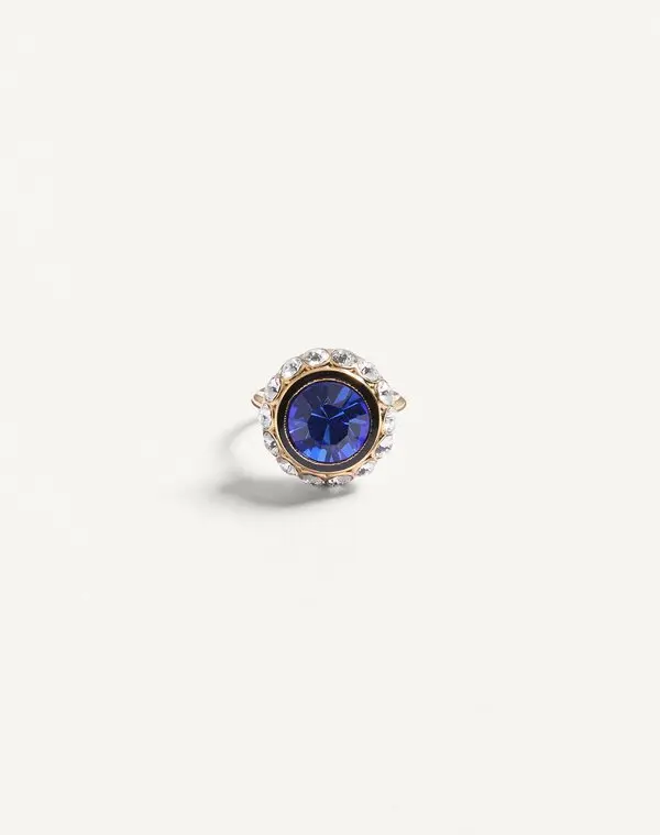 Valentino Garavani Vlogo Signature Ring - Gold/blue