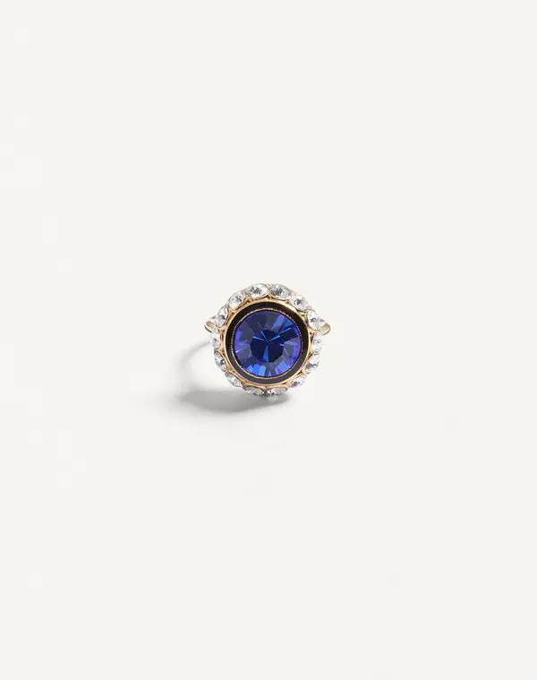 Valentino Garavani Vlogo Signature Ring - Gold/blue