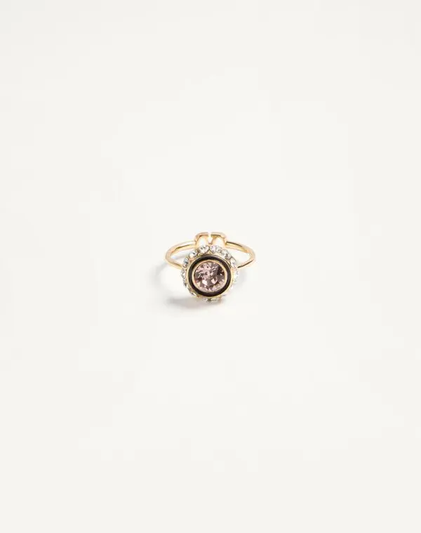 Valentino Garavani Vlogo Signature Ring - Gold/pink