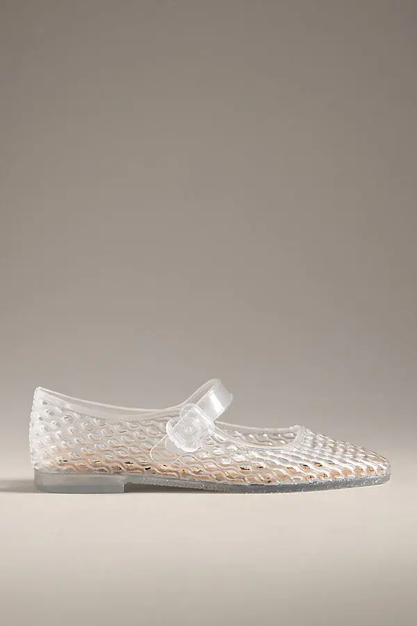 Sam Edelman Michaela Mary Jane Jelly Flats - Clear