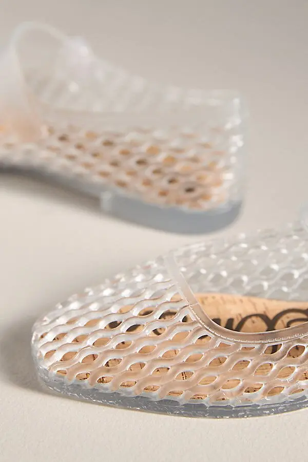 Sam Edelman Michaela Mary Jane Jelly Flats - Clear