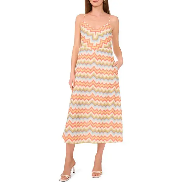 1.State Chevron Stripe Sundress
