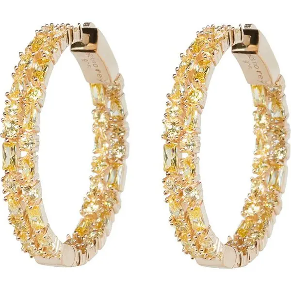 NICKHO REY Small Casey Hoop Earrings - Yellow/gold